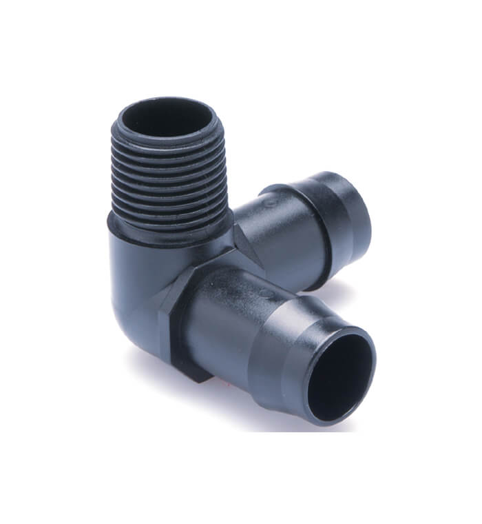 Barb X ½” BSP Male Corner Elbows